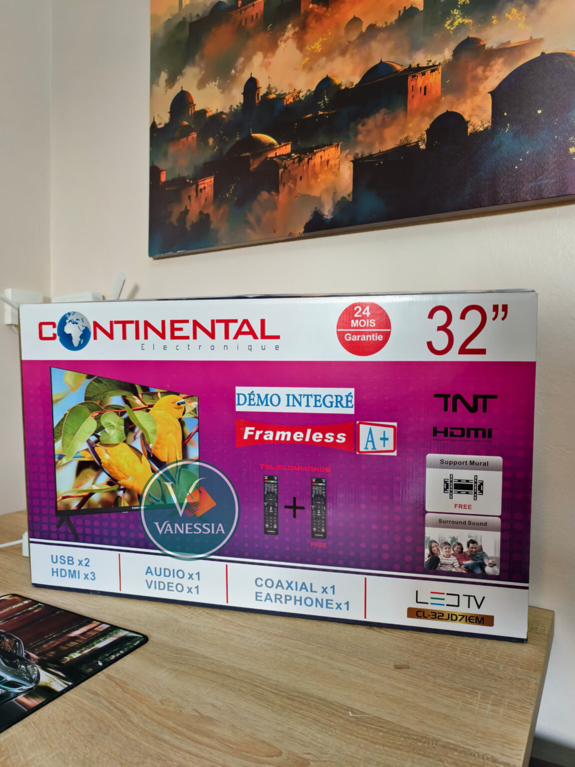Téliviseur Continental 32 pouces +Démo intégré + support gratuit ...